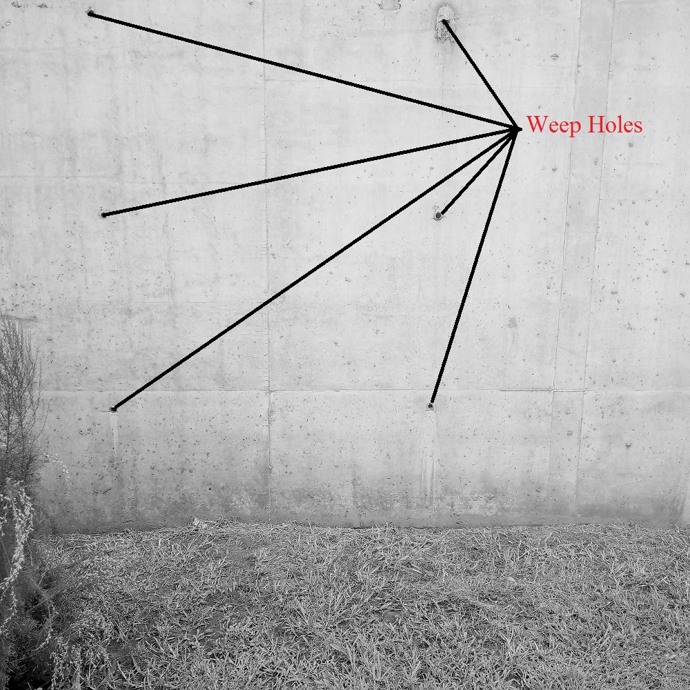 Drainage of backfill in earth retaining structures such as bridges/flyovers