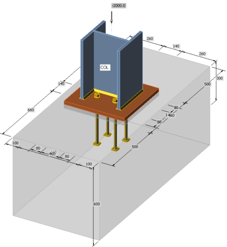 Column base plate design according to EN 1993-1-1: 2005
